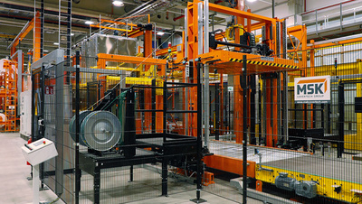 MSK pallet conveyors for paper & cardboard packaging