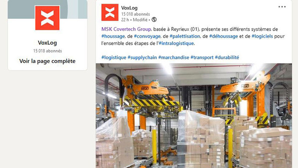 The press specialized in logistics and supply chain talks about us!