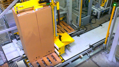 Conventional palletizer technology