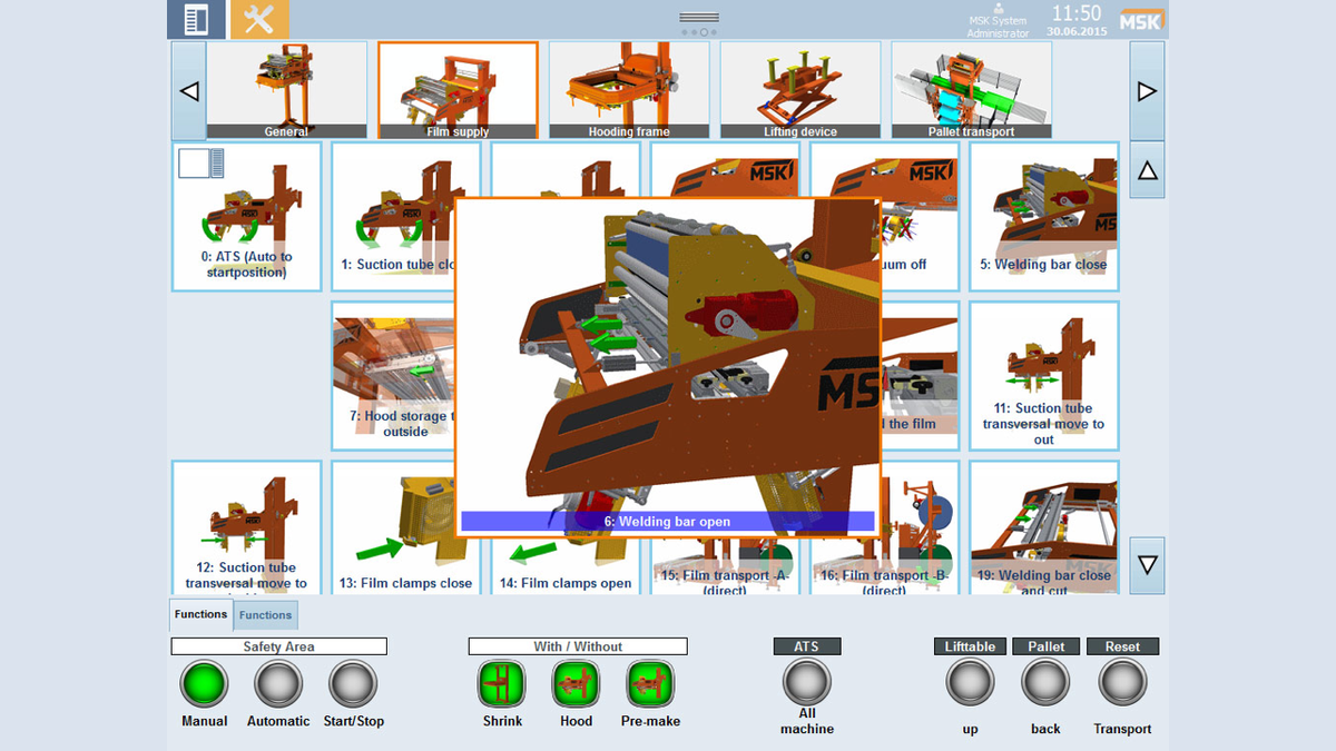 Simple machine control