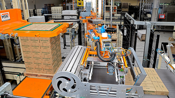 Conventional palletizer technology