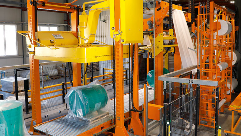 MSK Pallet shrink wrap machines for paper & printing